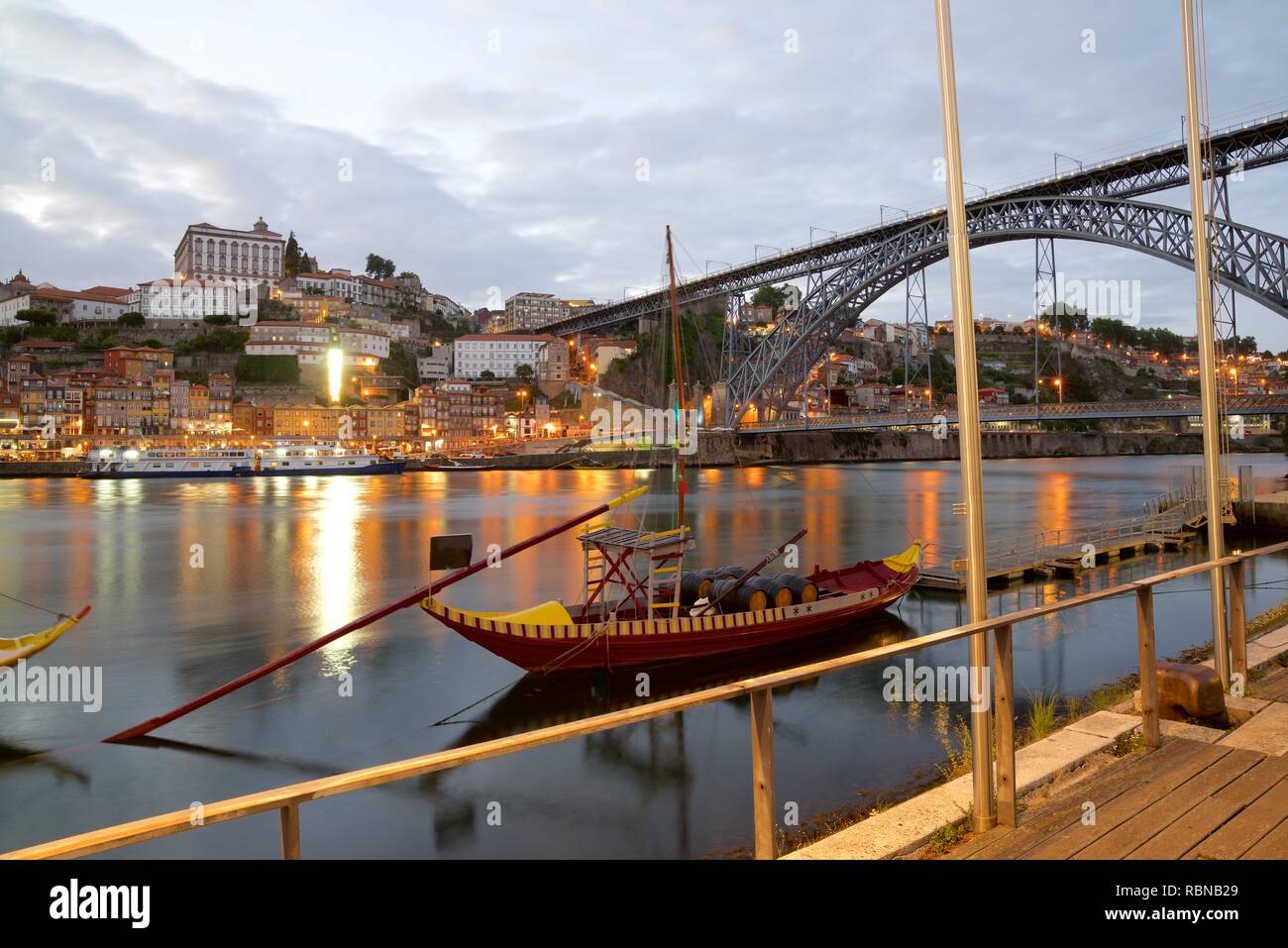 night view in Porto, Portugal Stock Photo - Alamy