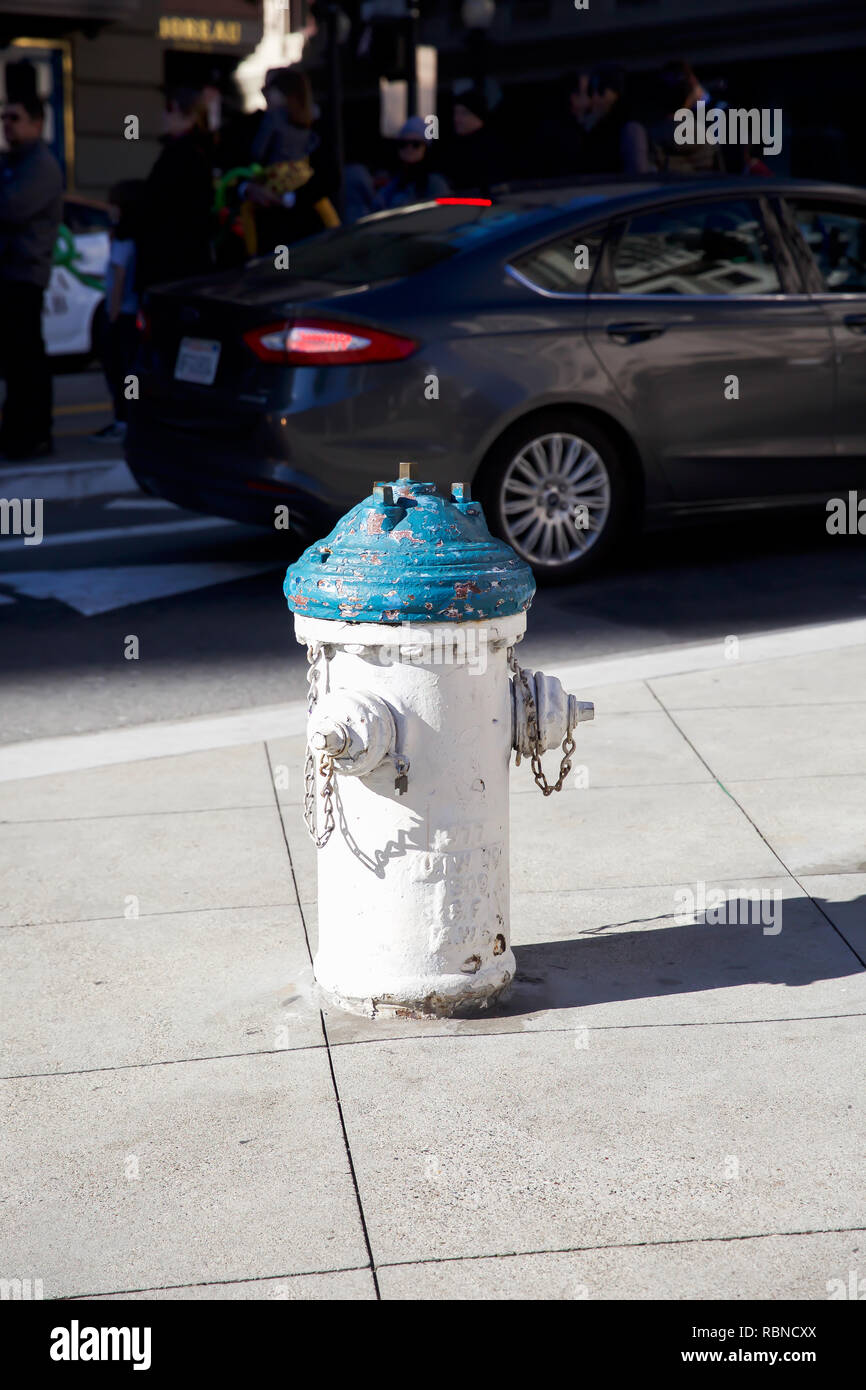 Fire Hydrant on a sidewalk in San Francisco, USA Stock Photo - Alamy