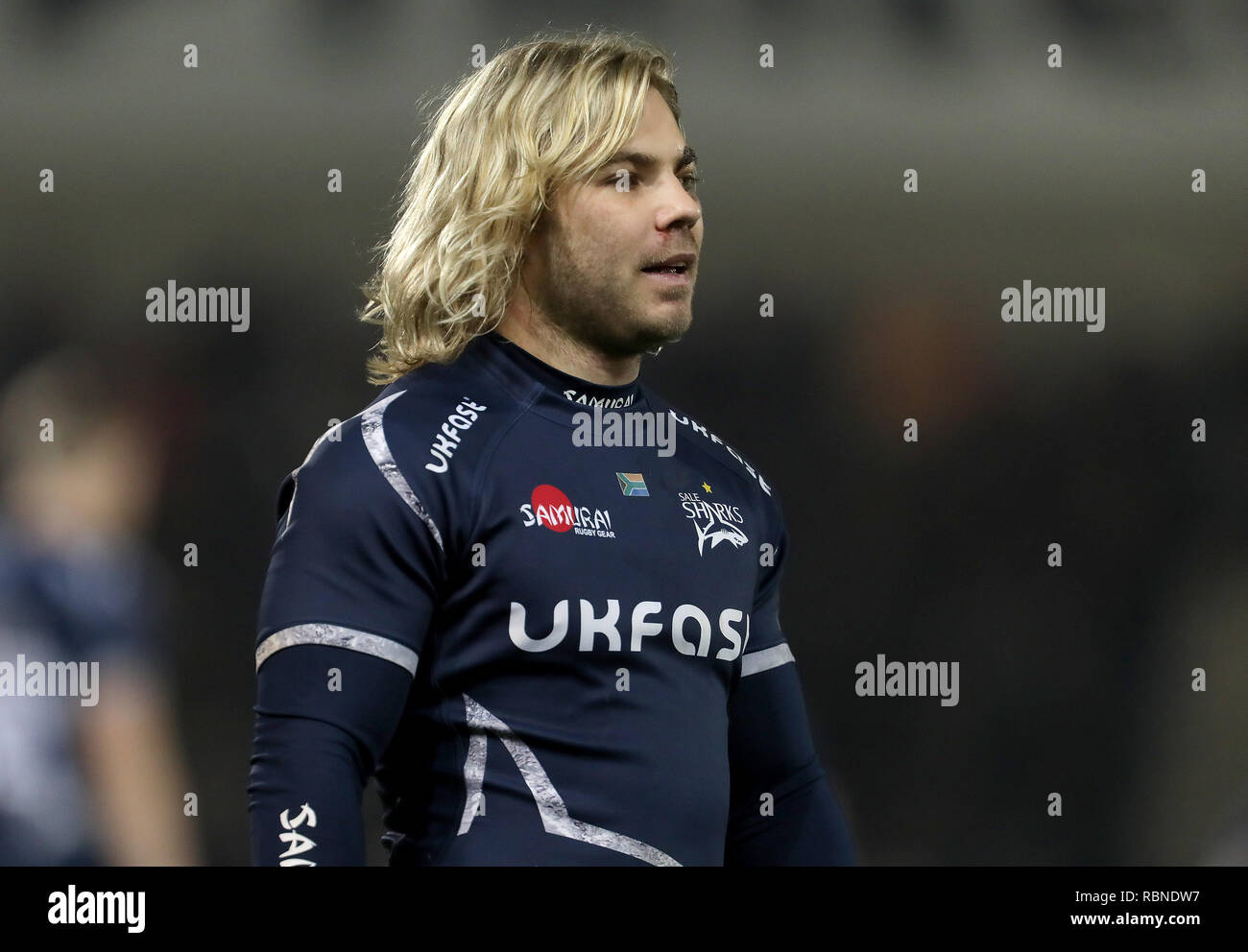 Sale Shark's Faf de Klerk Stock Photo - Alamy