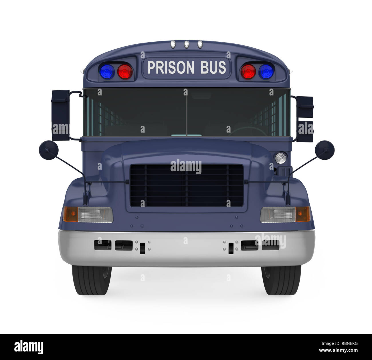 Prisoner Transport Bus Isolated Stock Photo - Alamy
