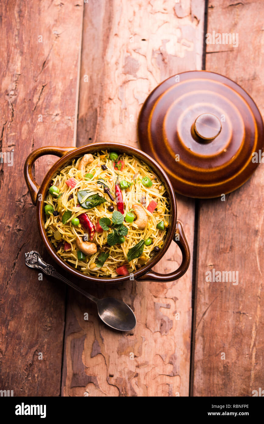 Semiya Upma or Vermicelli Uppuma or uppittu is a popular breakfast menu ...