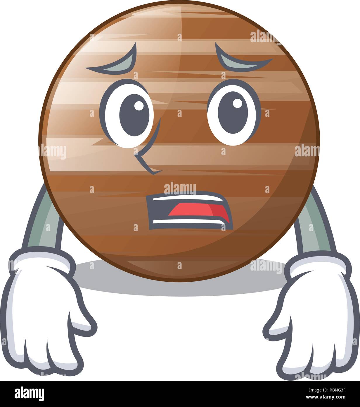 Afraid jupiter planet the isolated with mascot Stock Vector Image & Art ...