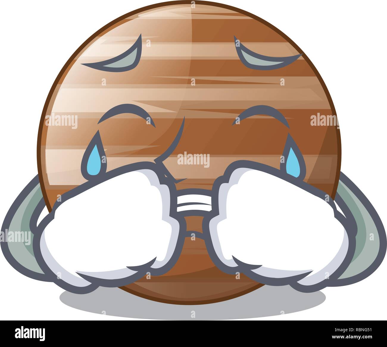 Crying jupiter planet the isolated with mascot Stock Vector Image & Art - Alamy