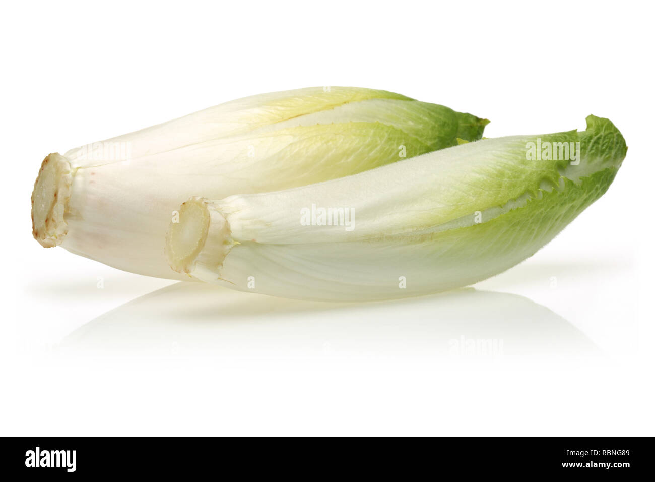 Fresh endive isolated on white background Stock Photo - Alamy