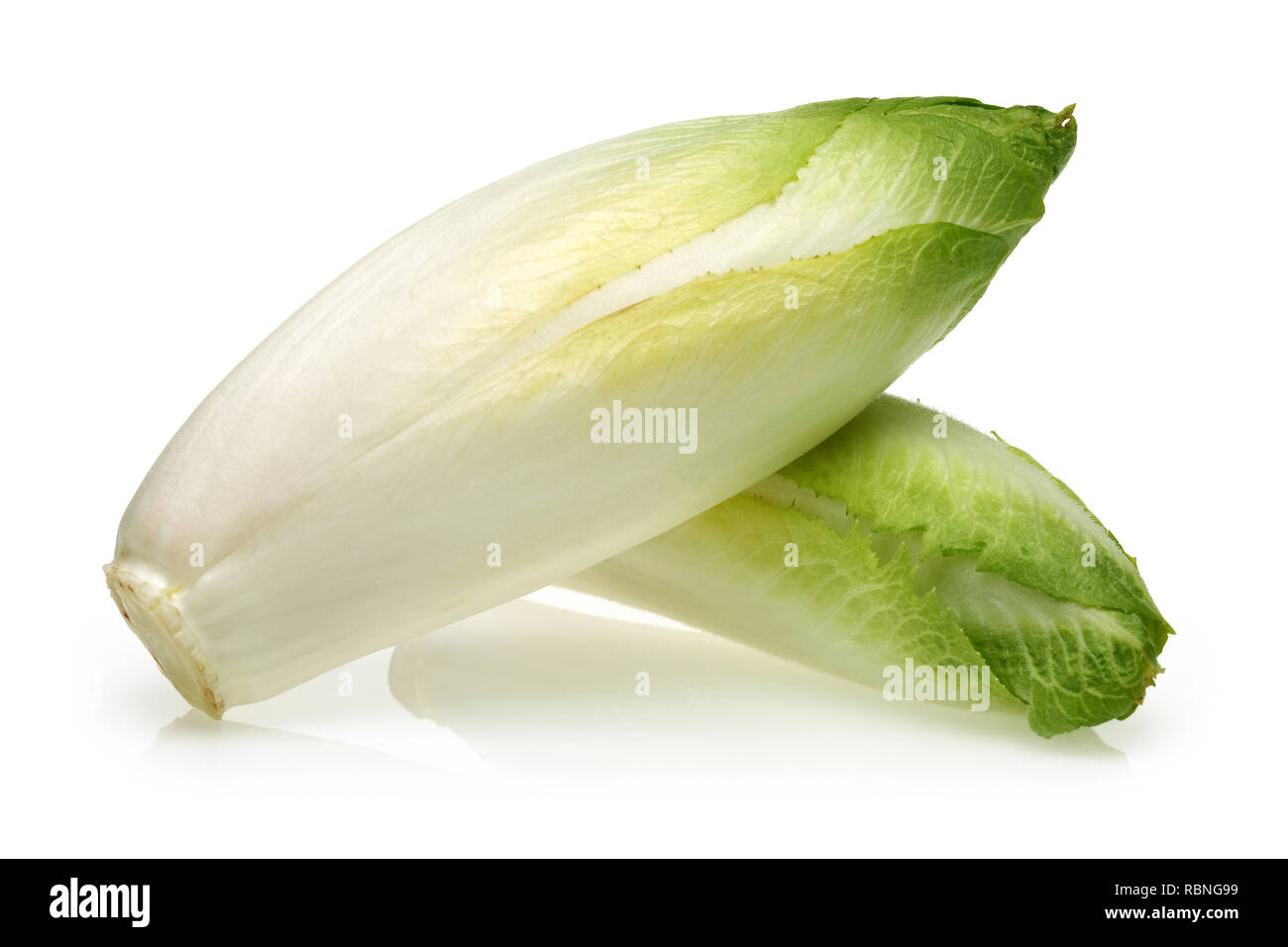 Fresh endive isolated on white background Stock Photo - Alamy