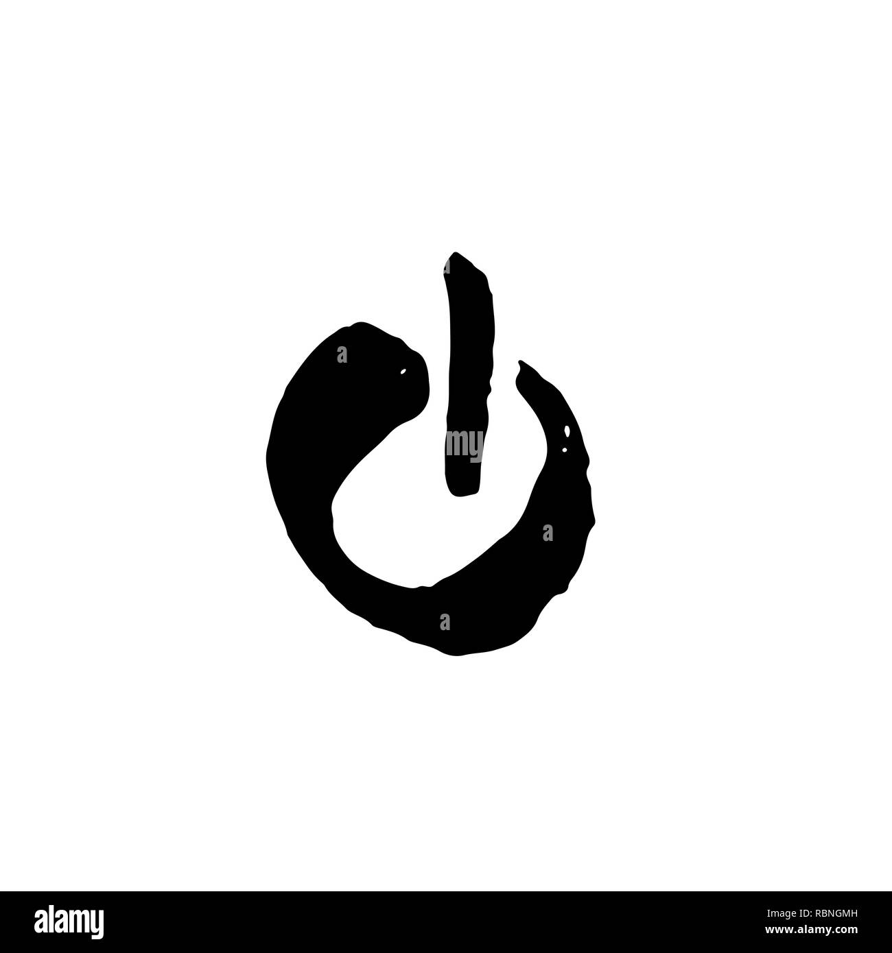 Stylized vector illustration power Black and White Stock Photos ...