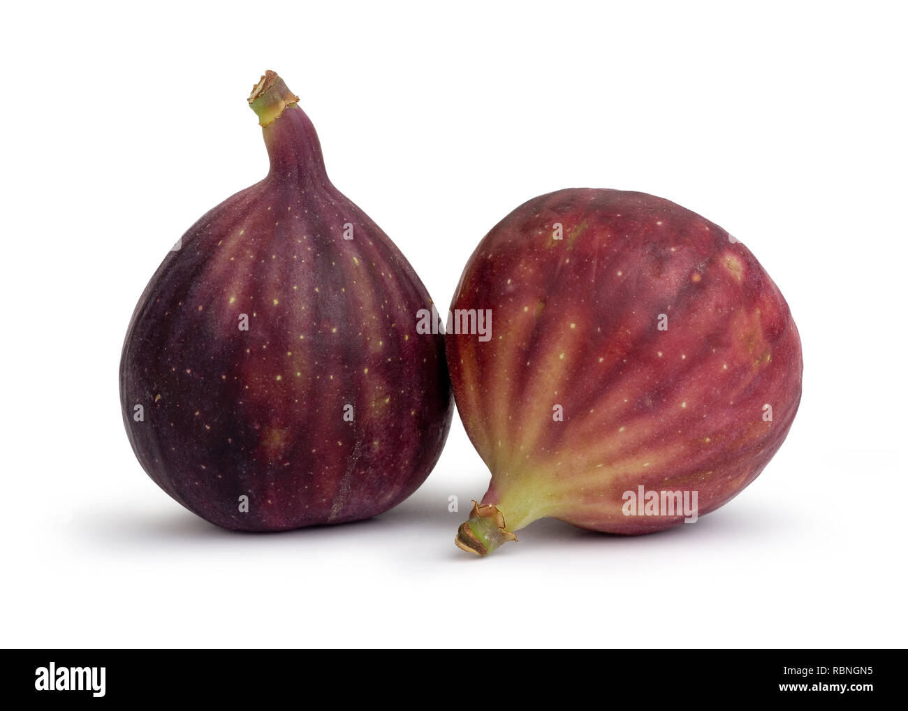 Fresh purple fig fruits isolated on white background Stock Photo - Alamy