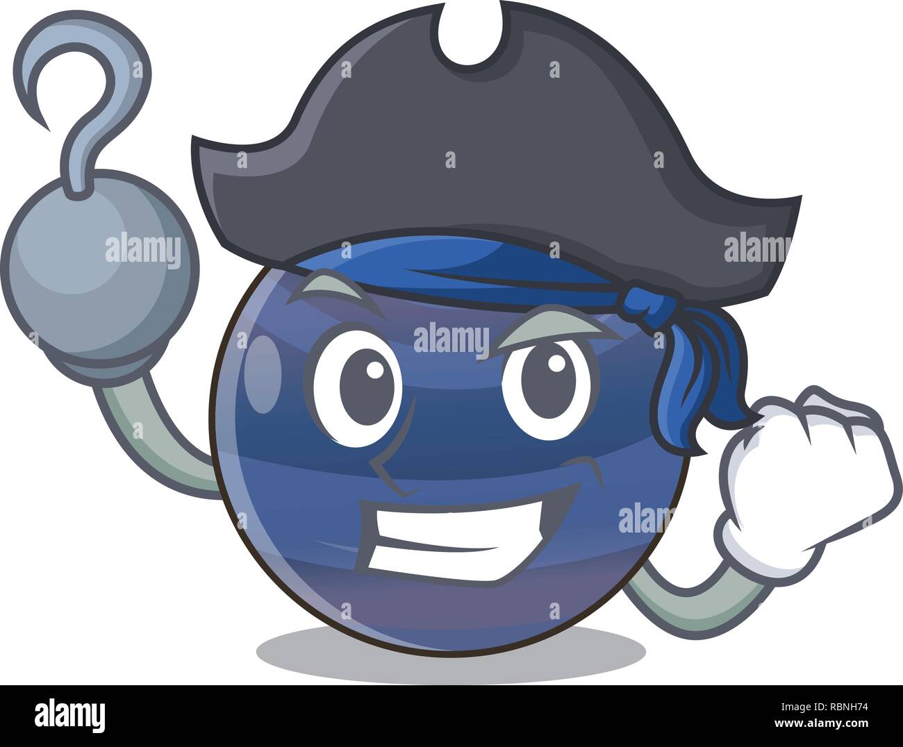 Pirate planet neptune in the shape character Stock Vector Image & Art ...