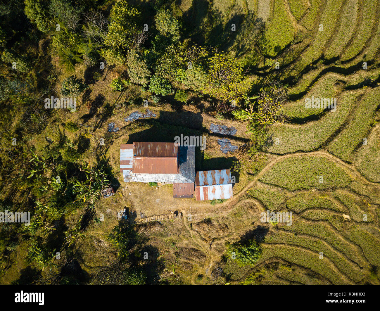 Nepali village house hi-res stock photography and images - Alamy