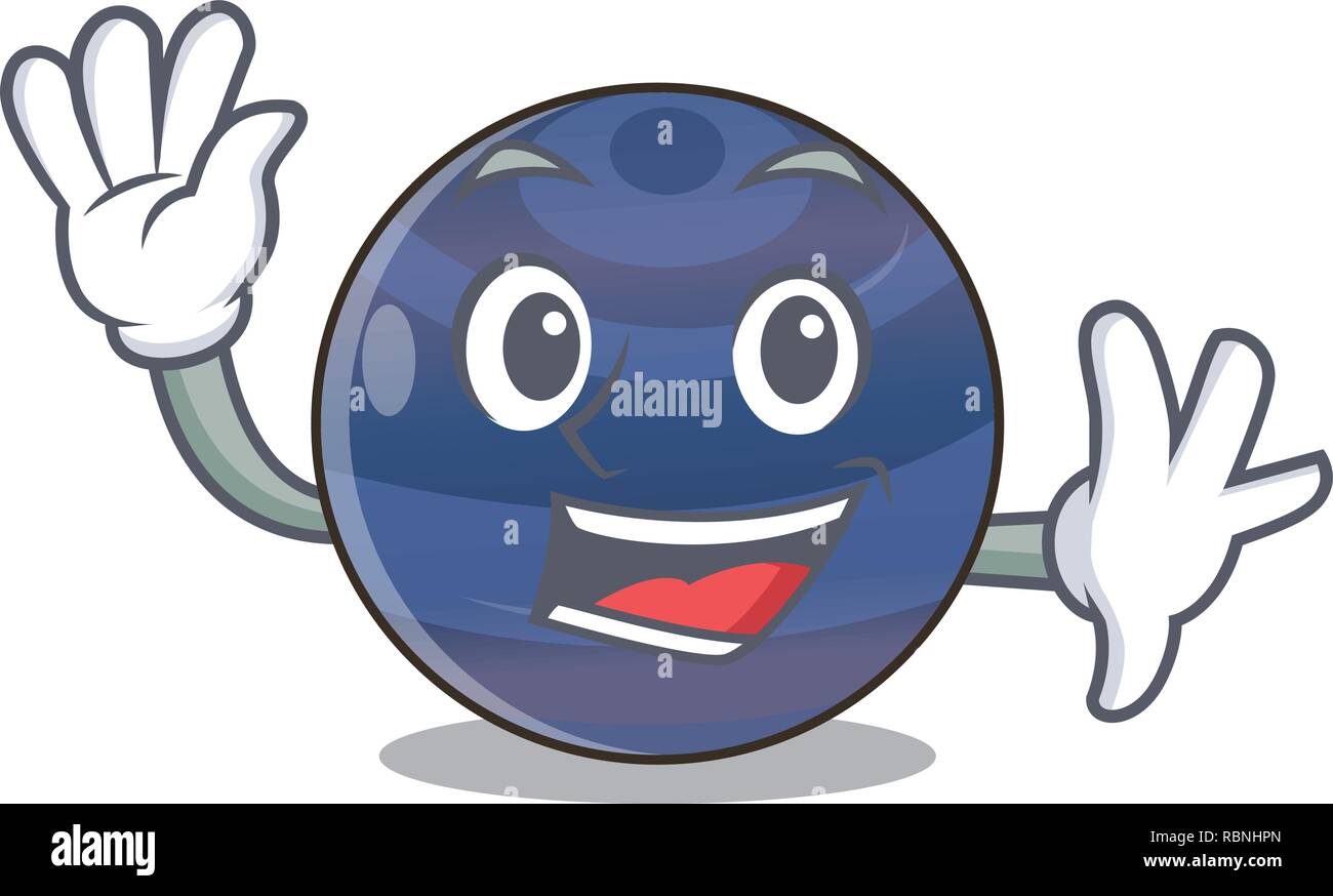 Waving neptune planet the isolated with mascot Stock Vector Image & Art ...