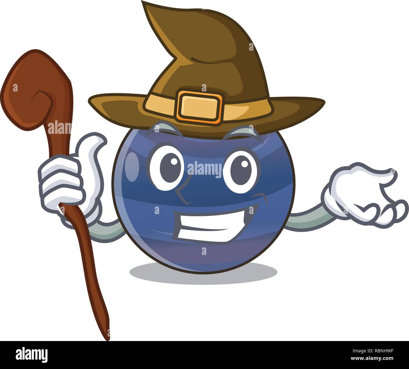 Witch planet neptune above the sky cartoon Stock Vector Image & Art - Alamy