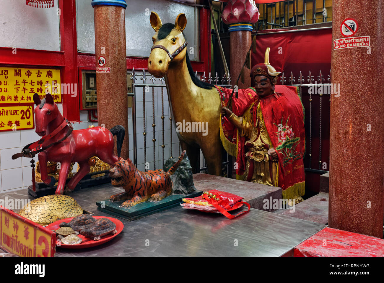 inside Chao Mae Pradu Shrine in Chinatown in Bangkok Stock Photo - Alamy