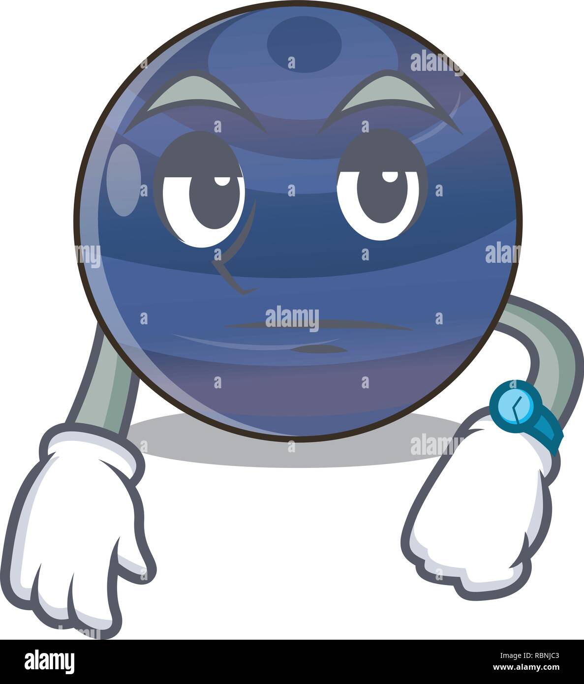 Waiting Picture Neptune Planet In Cartoon Form Stock Vector Image And Art Alamy