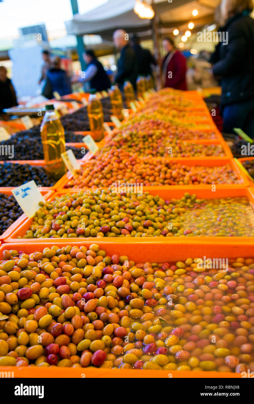 Healthy Organic Vegetable Olive Sale in Turkey Traditional Bazaar Photo ...