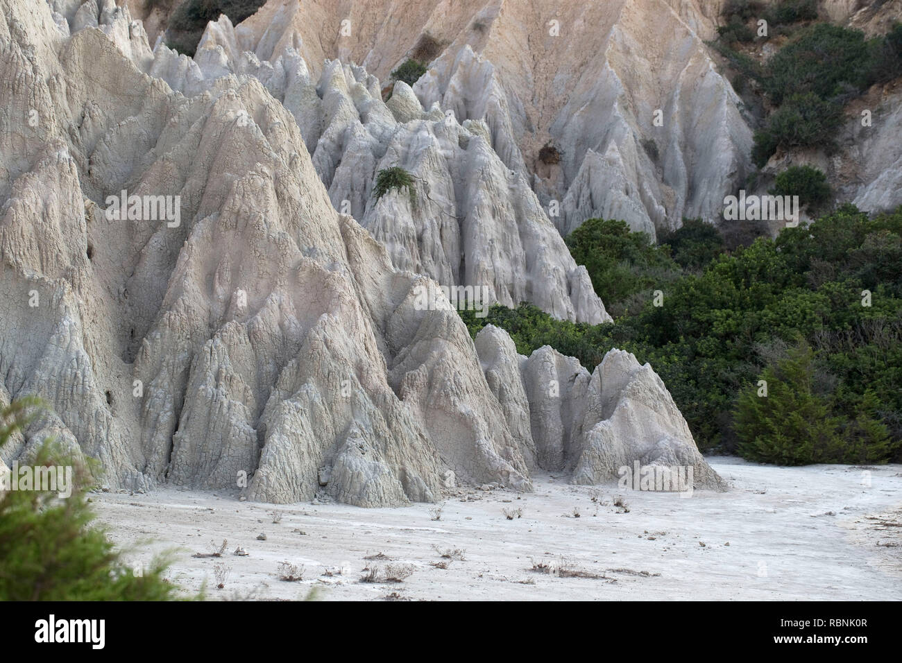 Soil erosion Zakynthos Greece Stock Photo - Alamy
