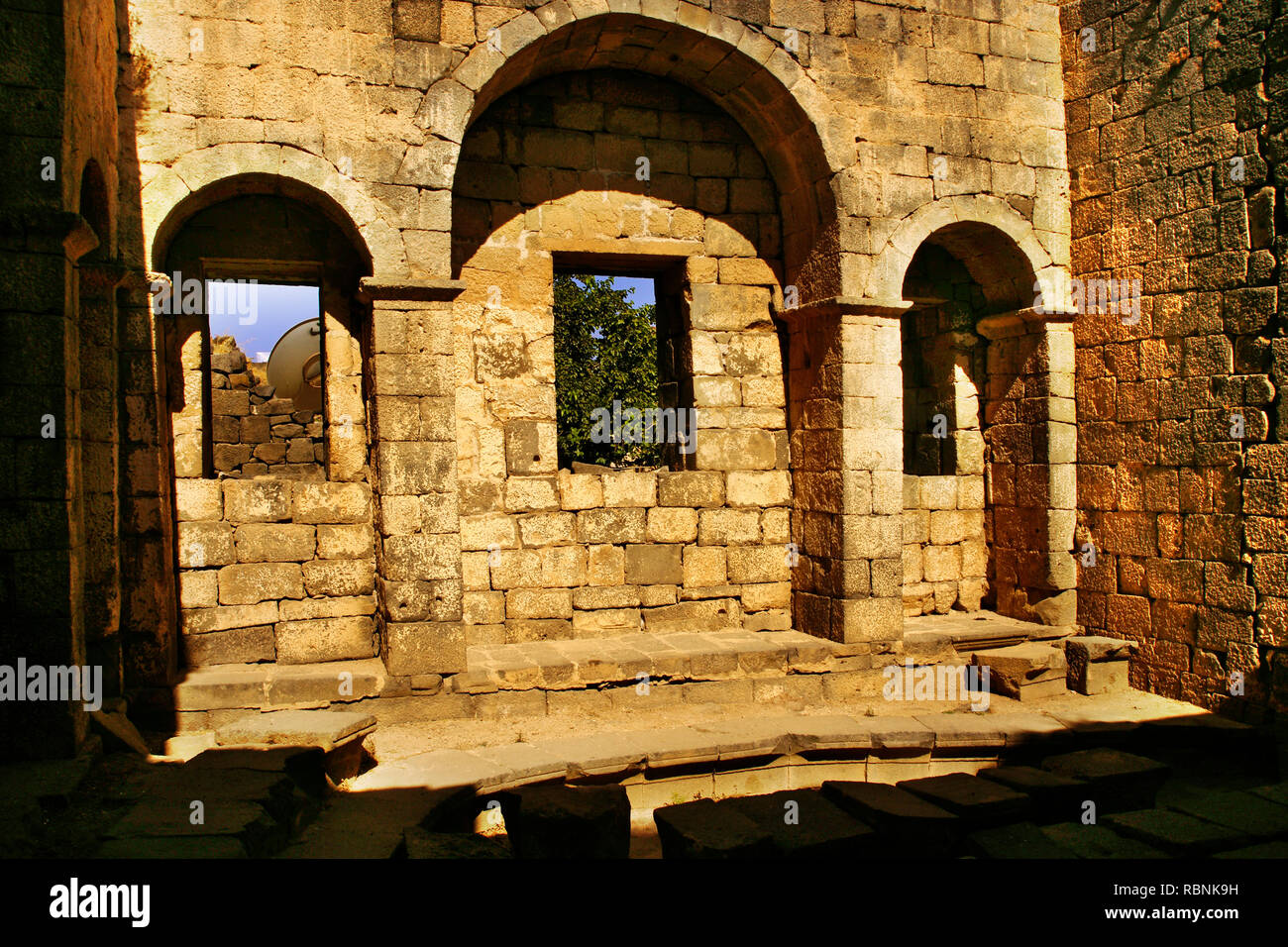 Chapel at Shahba, Hauran. Syria, Middle East Stock Photo - Alamy