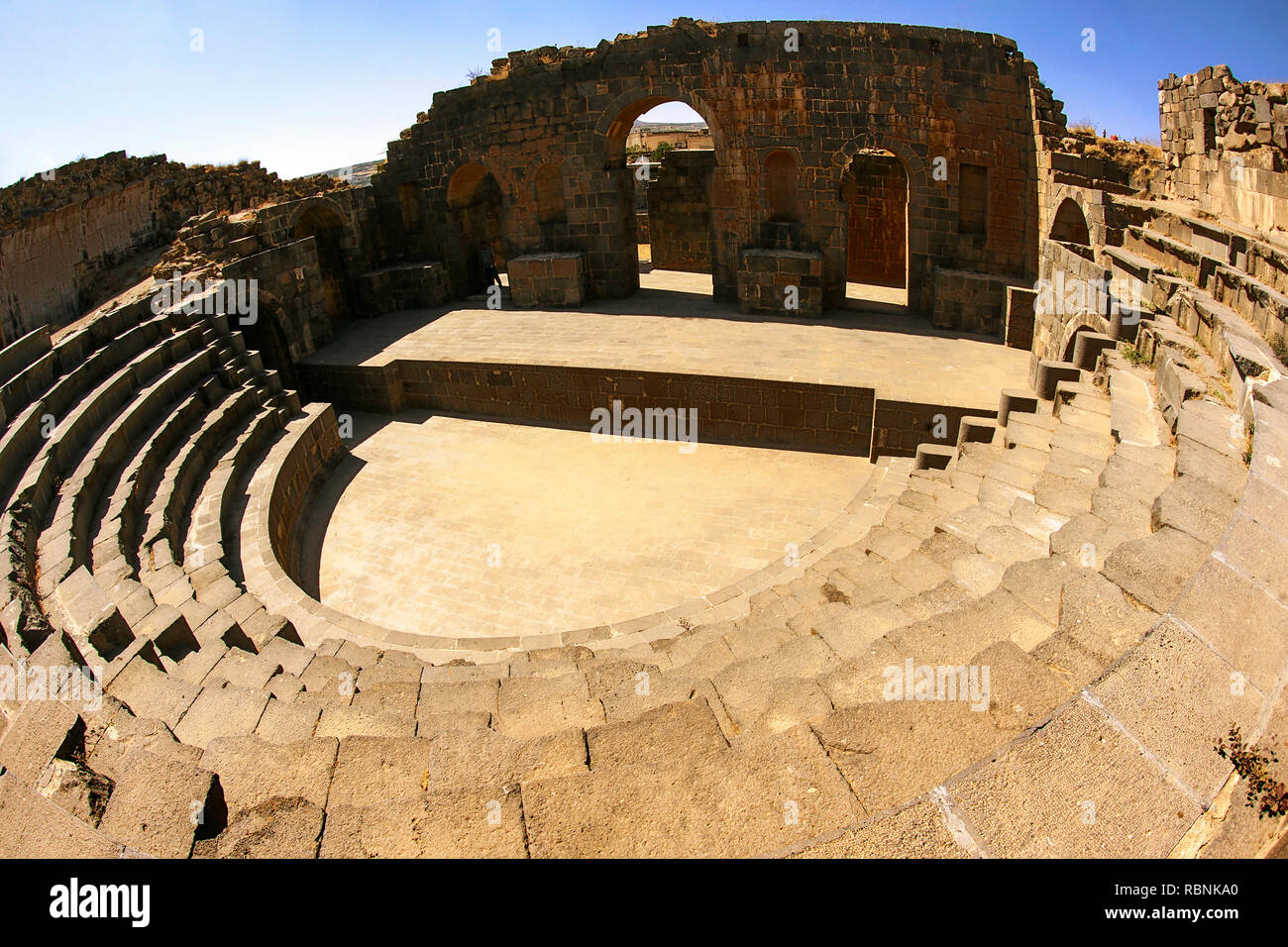 Roman theater. Shahba. South of Damascus. Syria, Middle East Stock ...