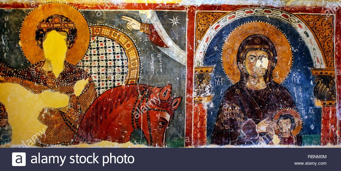Fresco Painting Close Up Stock Photos & Fresco Painting Close Up Stock ...