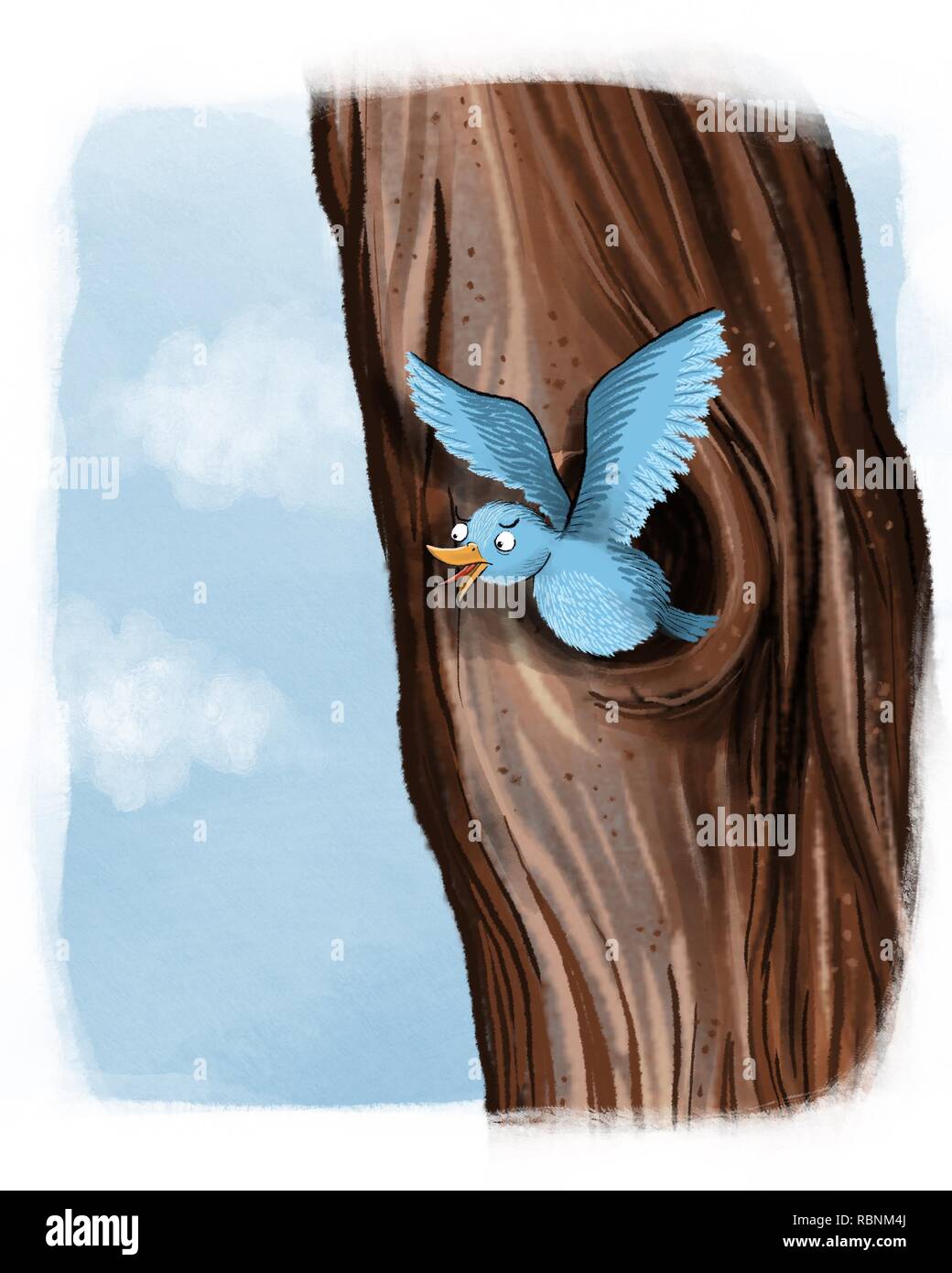 Cartoon unhappy tree hi-res stock photography and images - Alamy