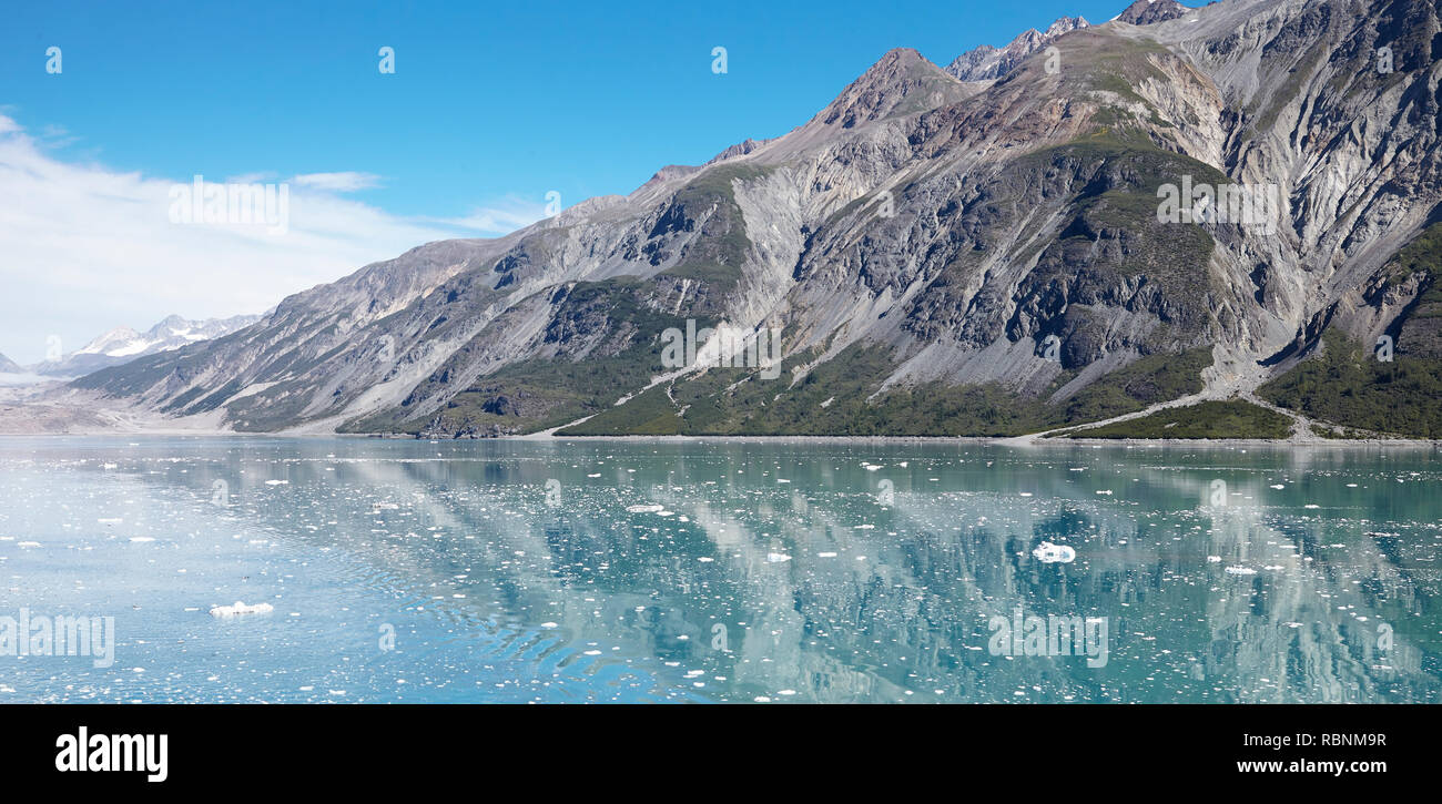 Ice Floating On Surface Of Lake In Alaska Stock Photo - Alamy