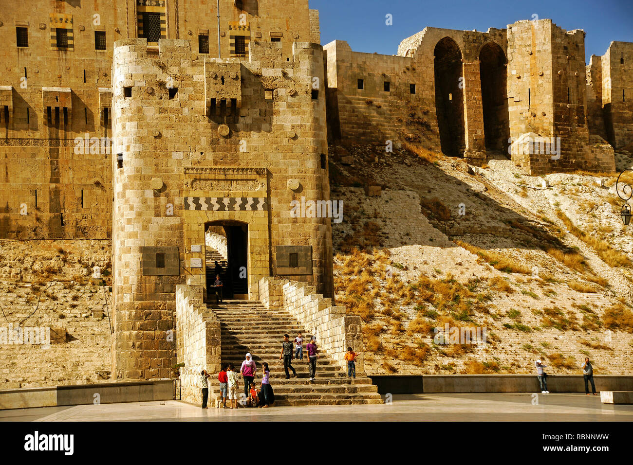 Citadel of aleppo syrian hi-res stock photography and images - Alamy