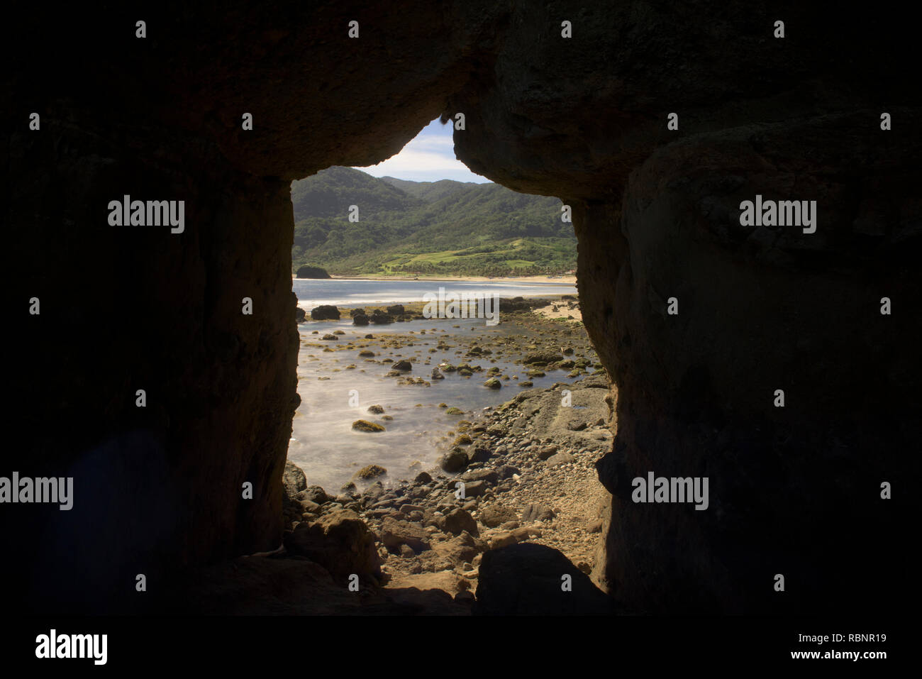 Coastal view from Bantay Abot Cave, Pagudpud, Luzon, Philippines Stock ...