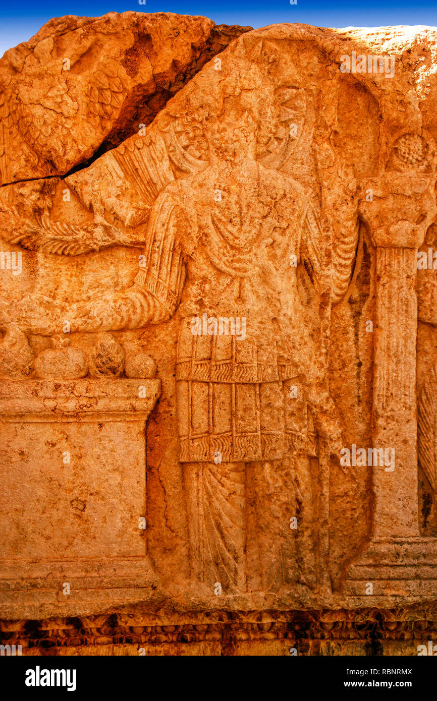 The God Bal. Temple of Bal. Ruins of the old Greco Roman city of ...