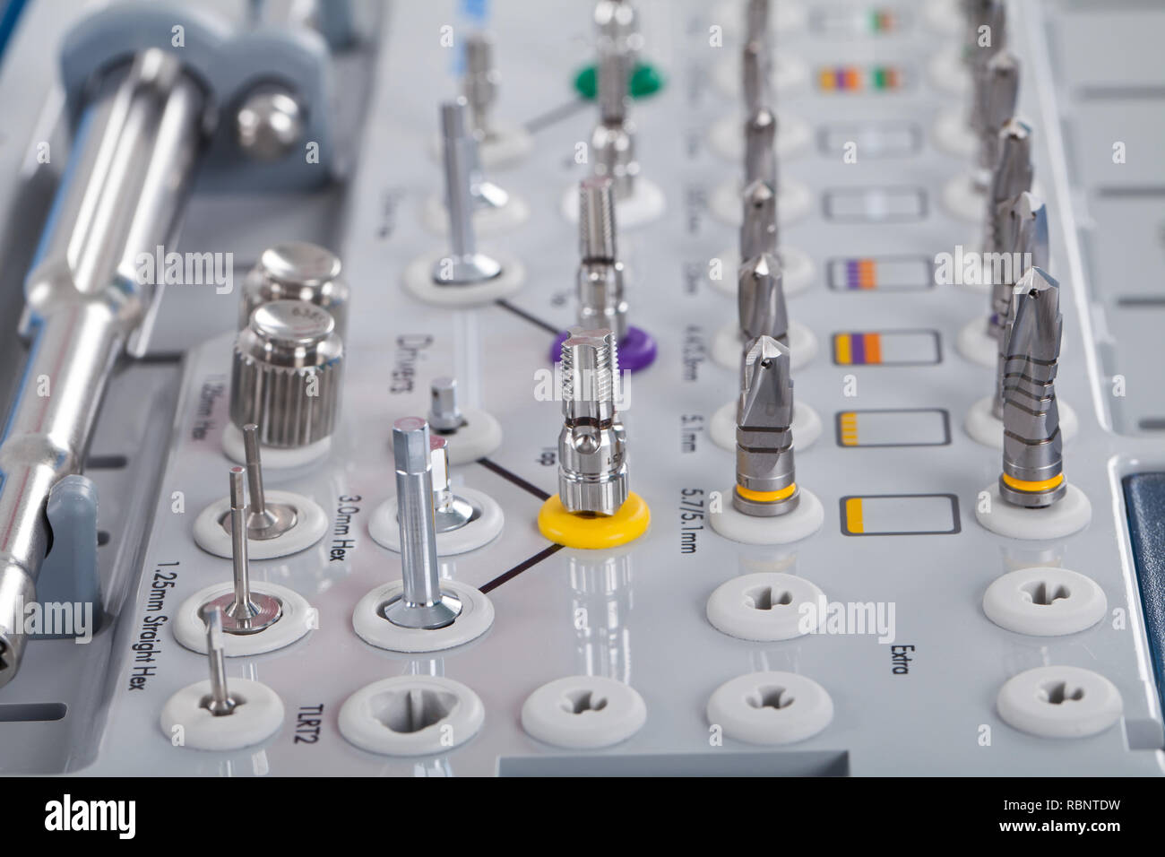 Close up picture of a implant surgical kit Stock Photo - Alamy