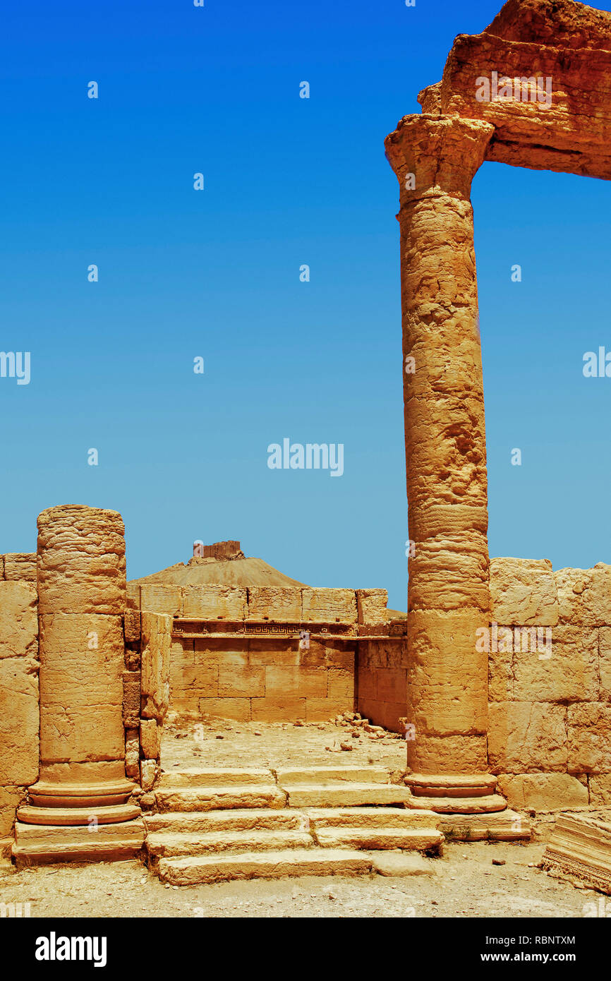 The Agora, the banquet room. Ruins of the old Greco Roman city of ...