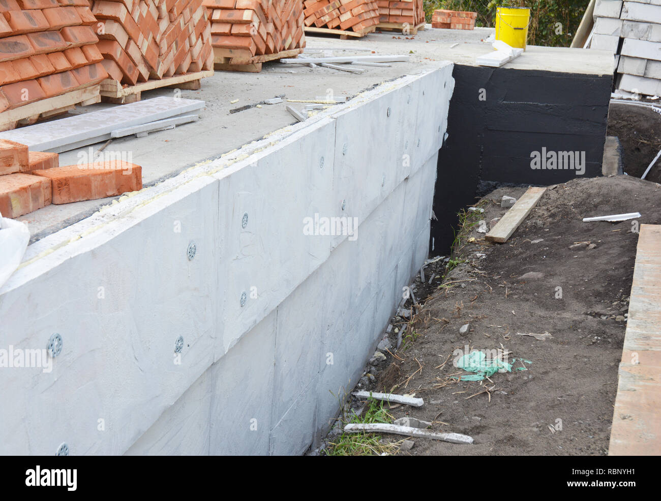 Foundation Wall Coatings Waterproof Rubber Wall Foundation Coating