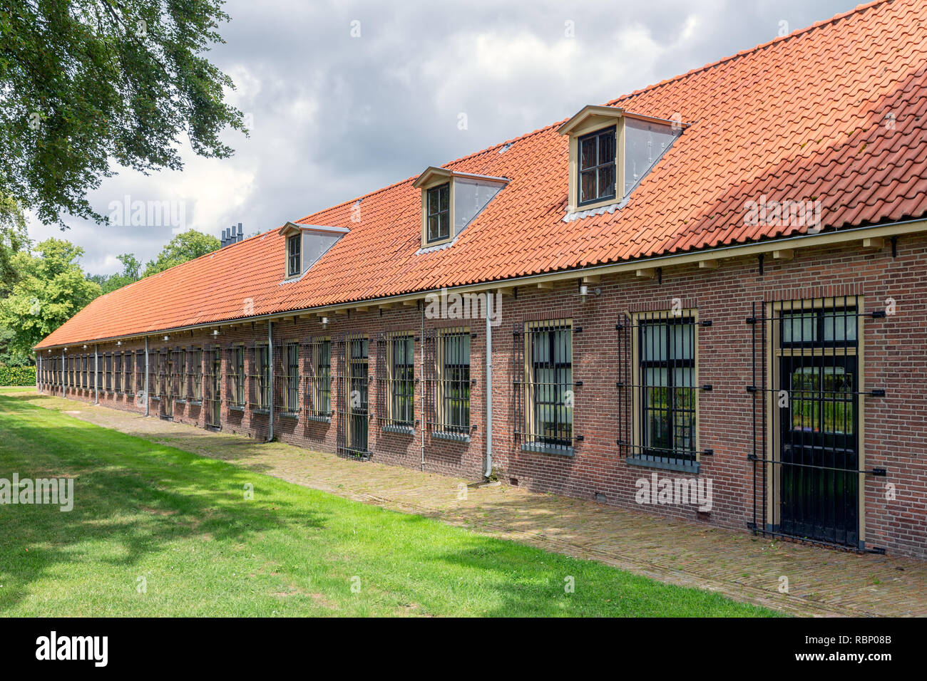 Houses former Dutch prison. The camp is now a museum Stock Photo - Alamy