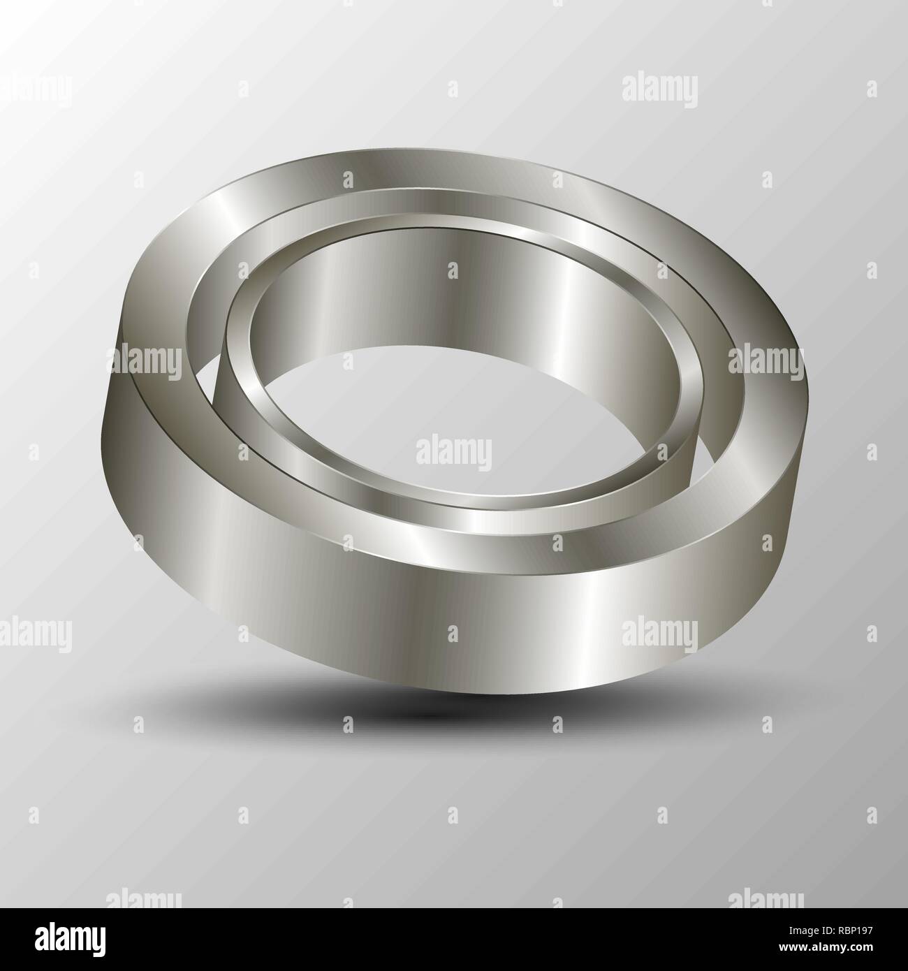 vector illustration of 3d metal rings Stock Vector Image & Art - Alamy