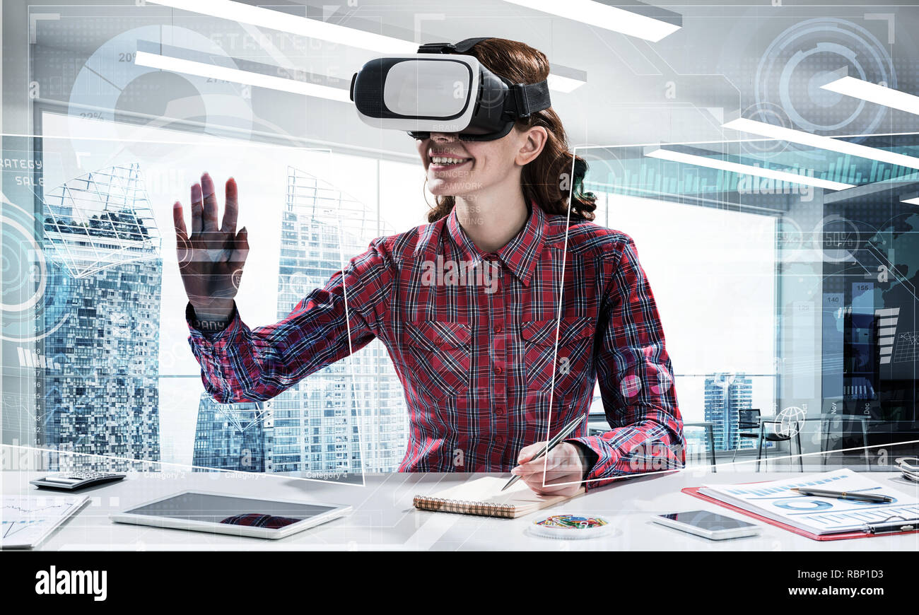 Using modern technologies Stock Photo - Alamy