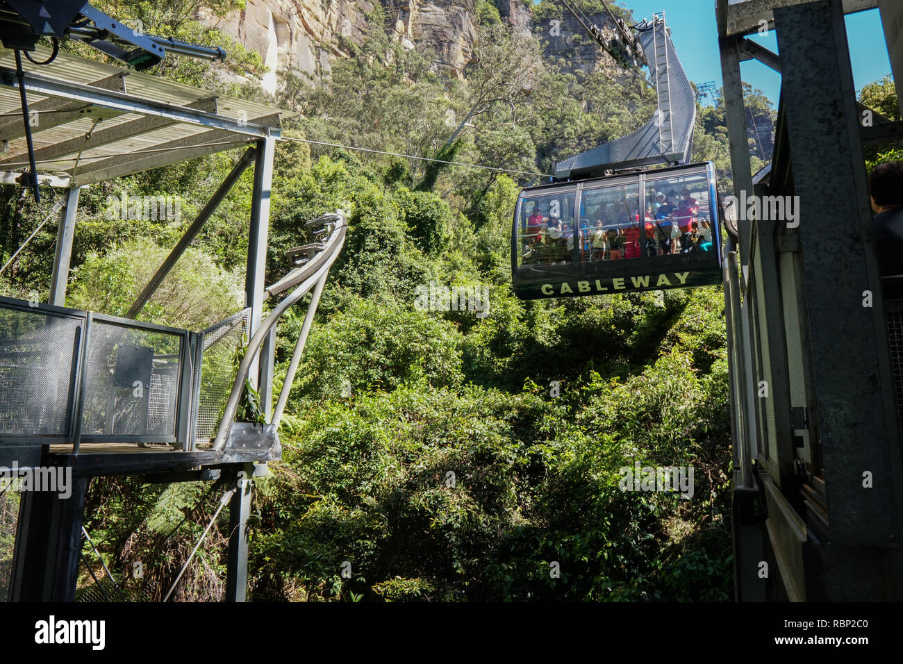 Cable Carts, Blue Mountains, NSW, AUS Stock Photo - Alamy