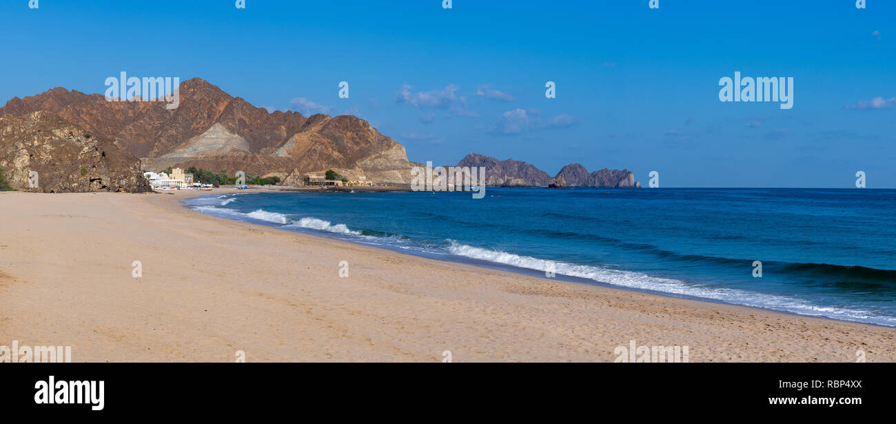 Spectacular Omani Coastline near Muscat, Oman in the morning showing ...