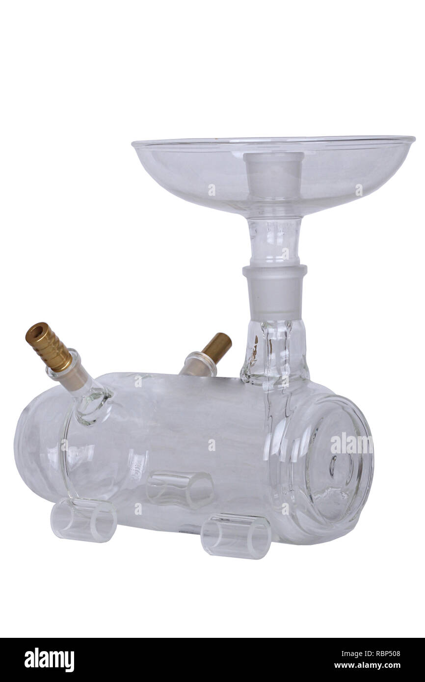 Clear glass and glass with a strange design Stock Photo - Alamy