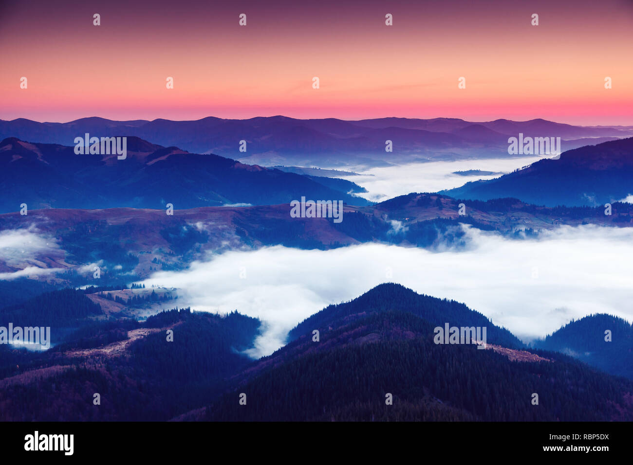Wonderful morning view peak hi-res stock photography and images - Alamy