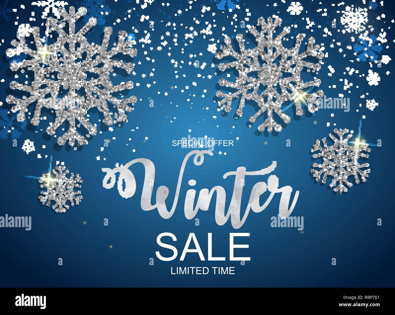 Winter Sale Background Special Offer Banner Background for Business and ...
