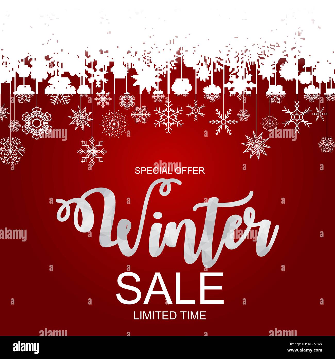 Winter Sale Background Special Offer Banner Background for Business and ...