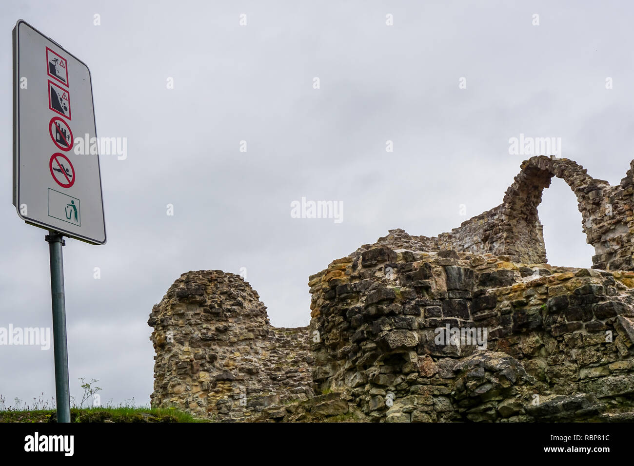 Koknese castle ruins. Latvian medieval castles. Archaeological monument ...