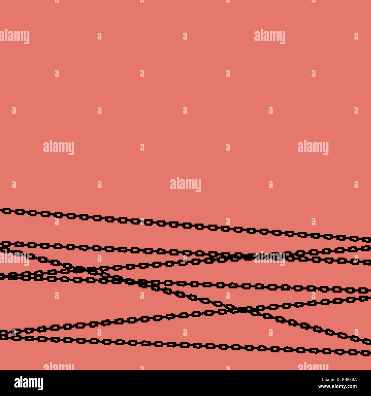 Abstract Black Chain Decorative Background. Vector illustration Stock ...