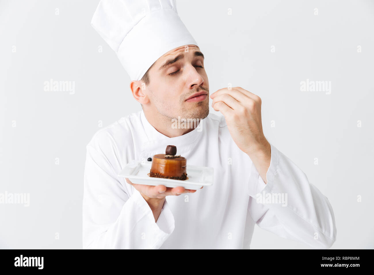 Chief pastry chef cooking cream hi-res stock photography and images - Alamy