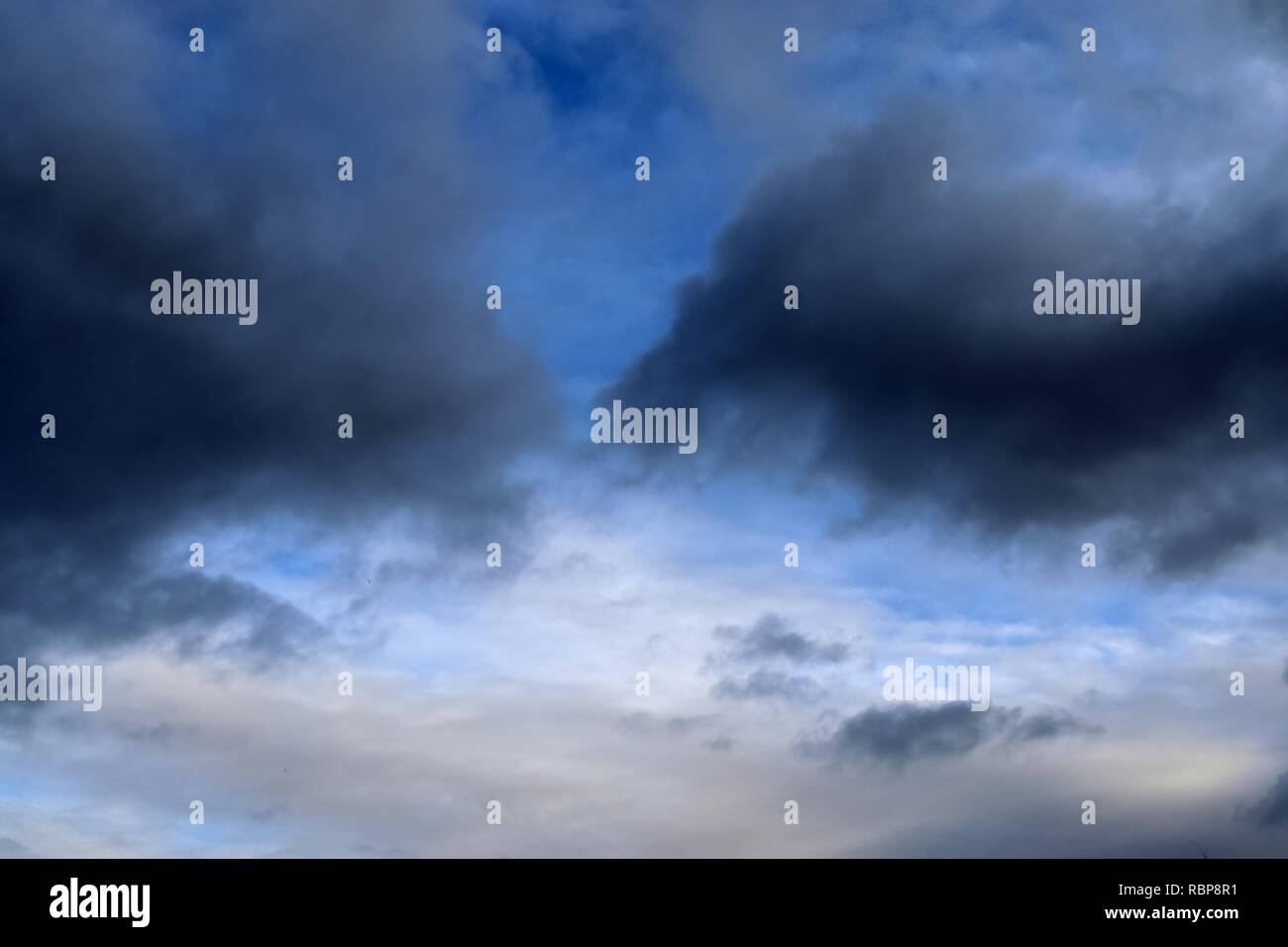 Dramatic thunderstorm clouds in the sky Stock Photo - Alamy