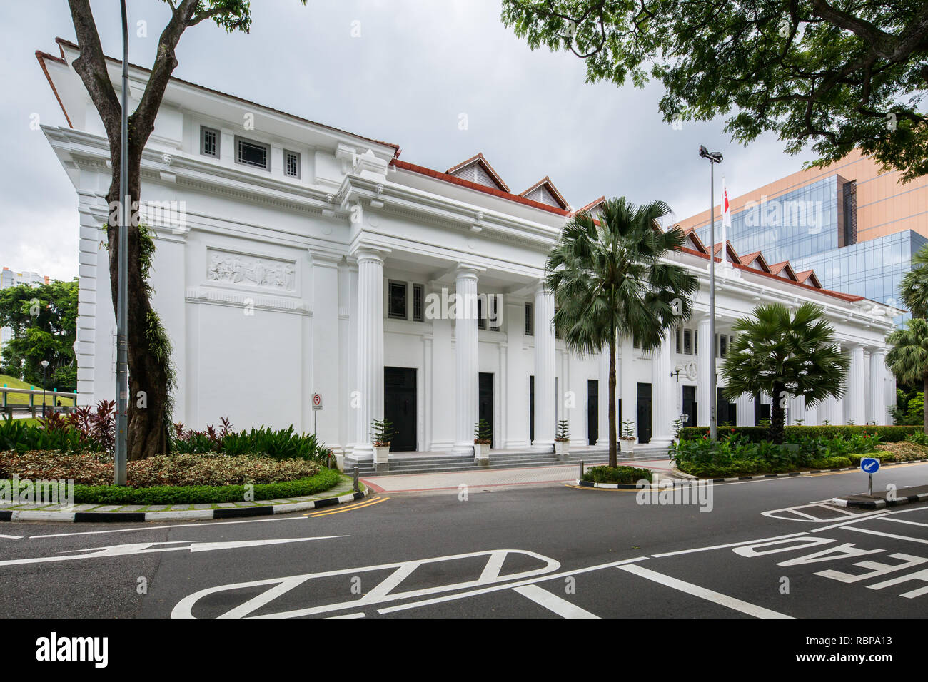 Architecture of College of Medicine building in Singapore Stock Photo ...