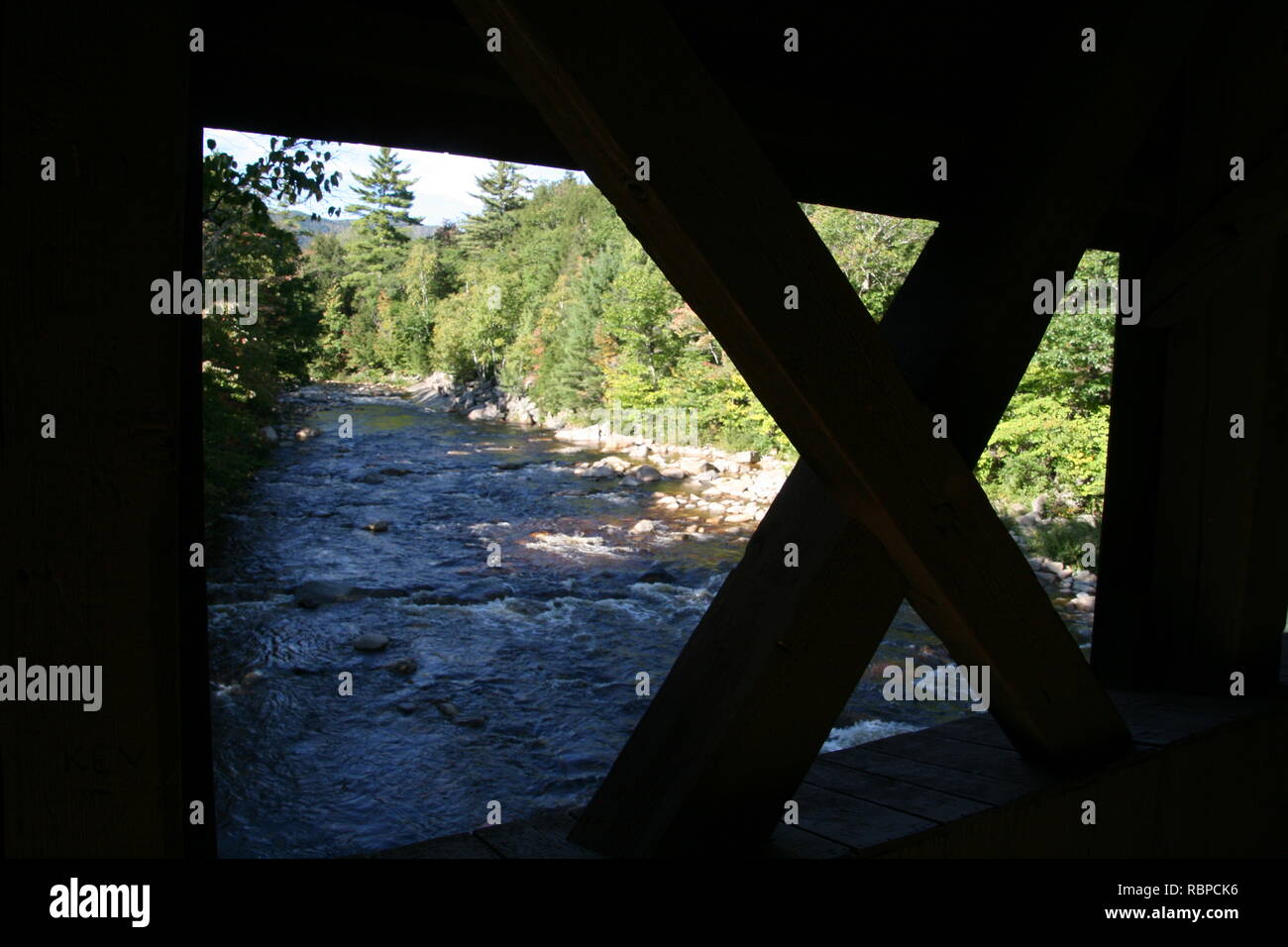 View of Swift River in White Mountains National Forest, Albany, New ...