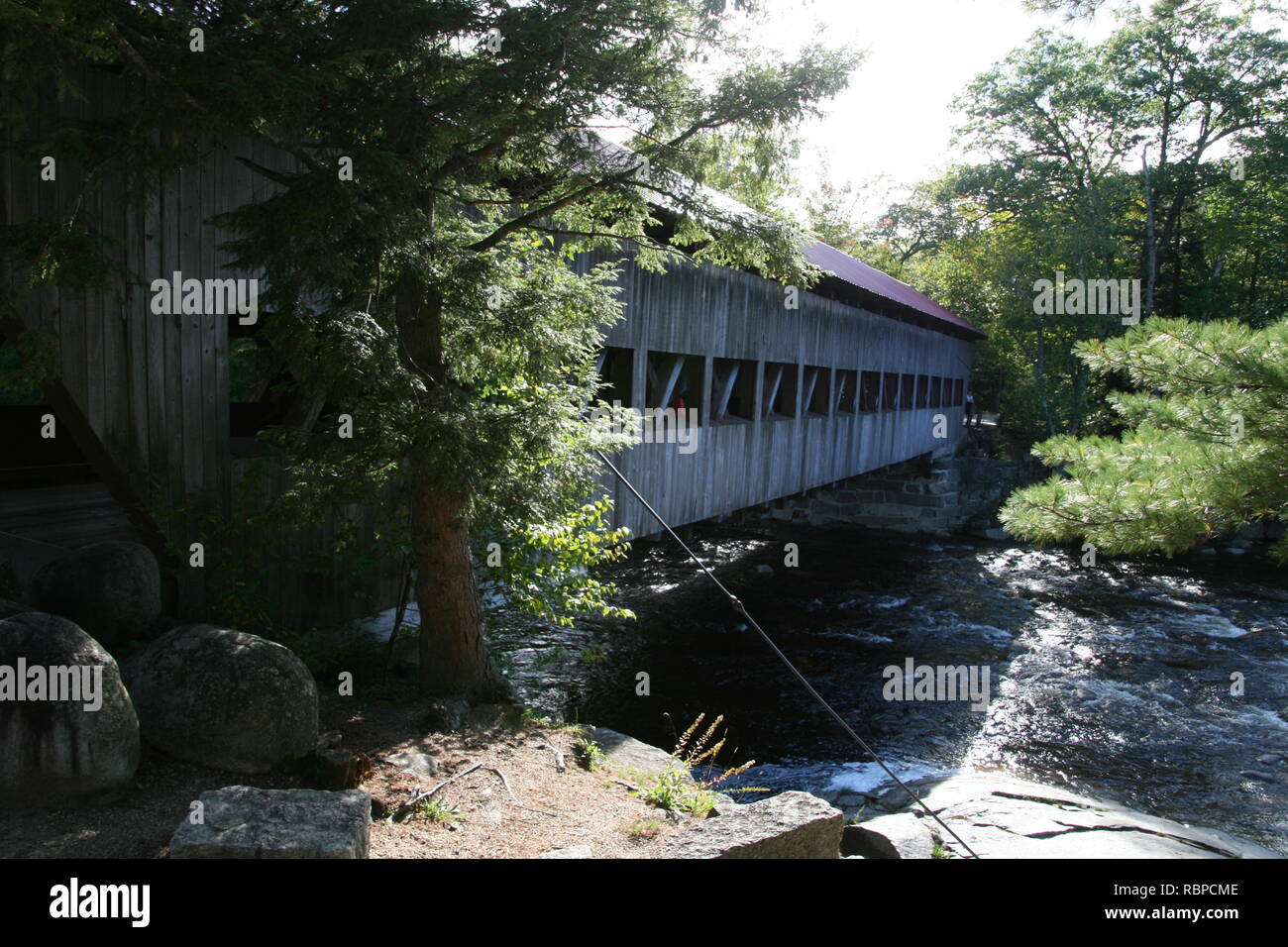 Covered Bridge In White Mountains High Resolution Stock Photography and ...