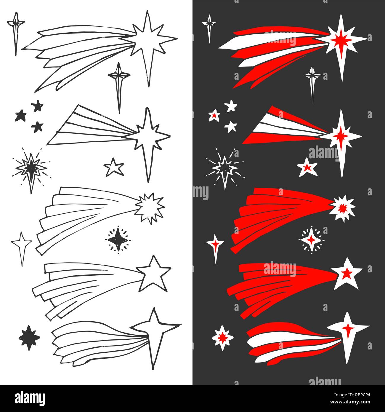 Stars of bethlehem Stock Vector Images - Alamy