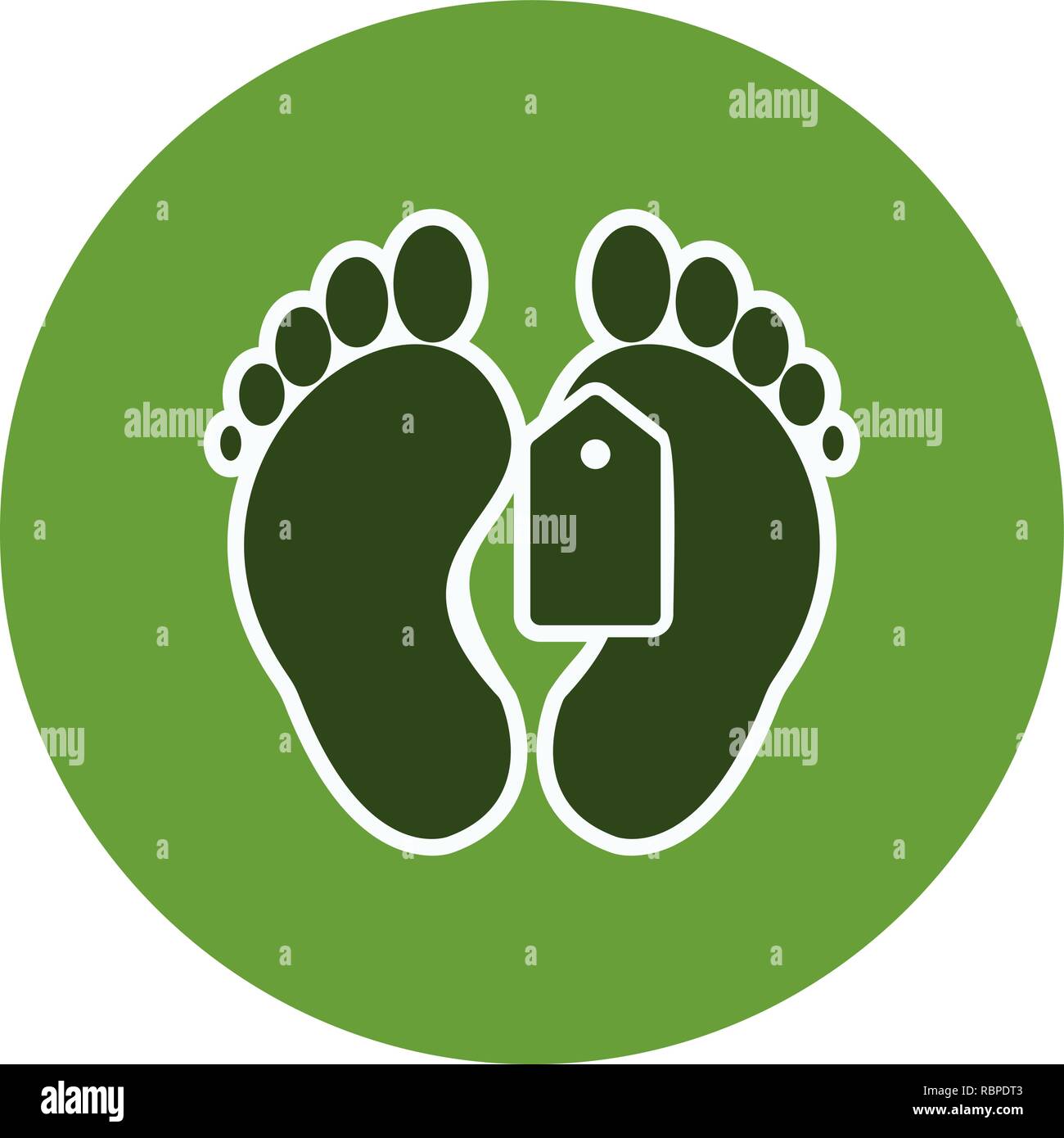 Vector Toe Tag Icon Stock Vector Image & Art - Alamy