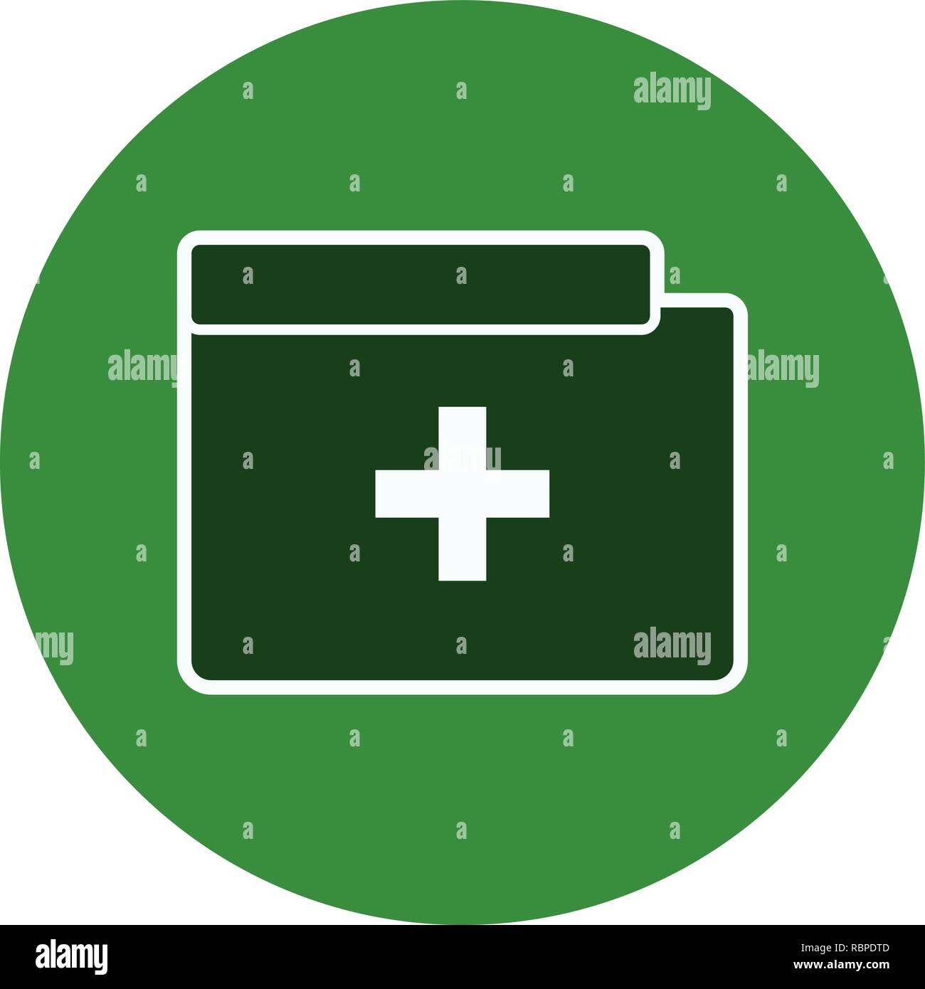 Vector Medical Folder Icon Stock Vector Image & Art - Alamy