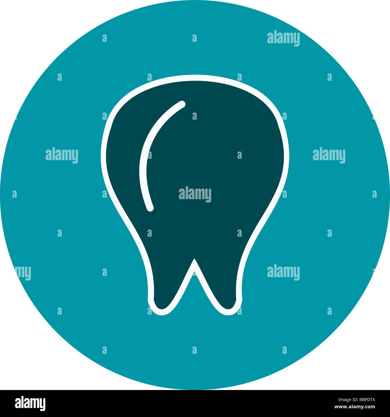 Vector Tooth Icon Stock Vector Image & Art - Alamy
